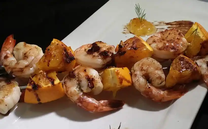 Orange Shrimp Skewers
